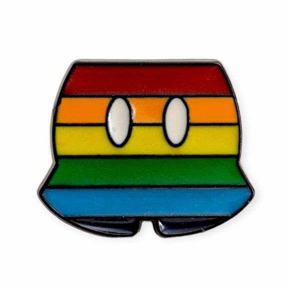 Disney Jewelry Mickey Mouse Disney Tiny Pin Rainbow Shorts Poshmark